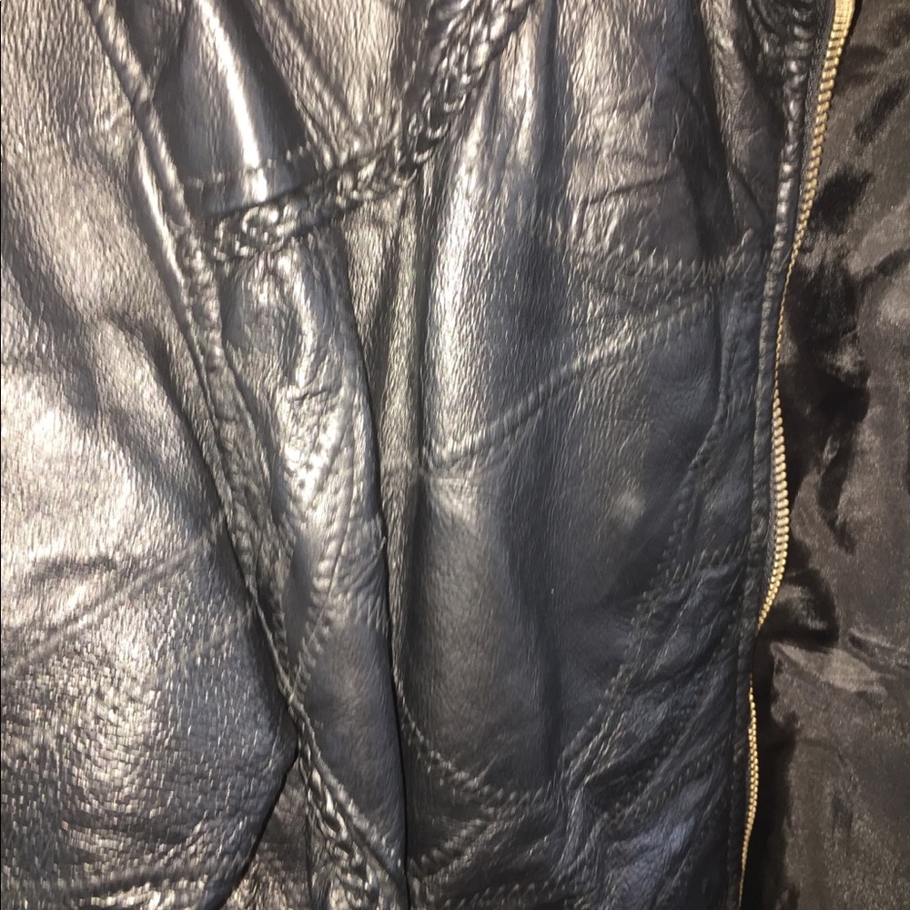Diamond Plate Buffalo Leather Jacket Perfect - Gem